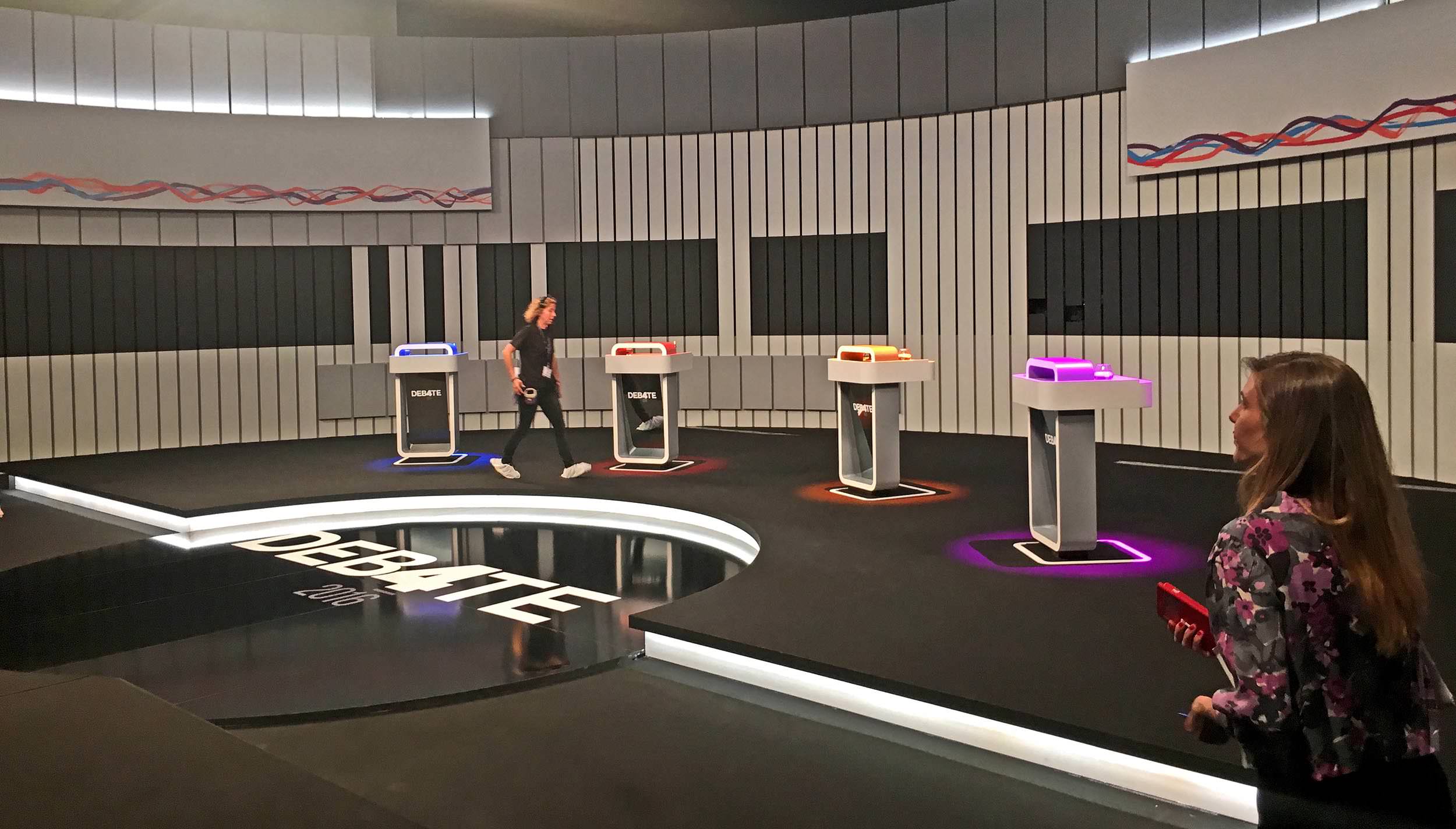 TV Set for Debate at 4. General Elections 2015 in Spain