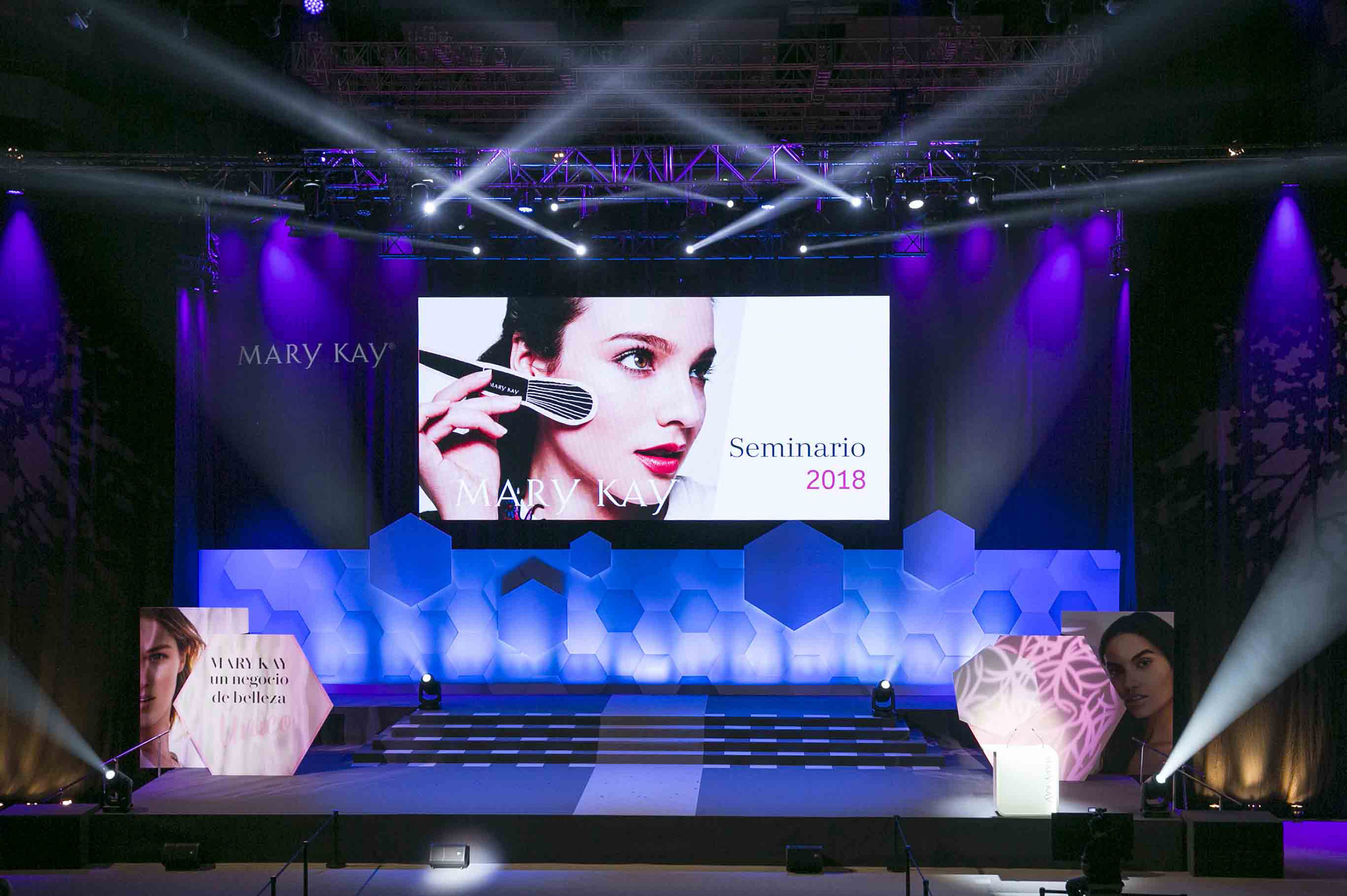 Seminario MARY KAY Evento 2018. Diseño y montaje